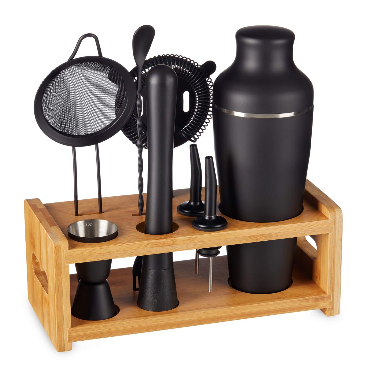 8-Piece Cocktail Shaker Set with Stand – BottleBuzz