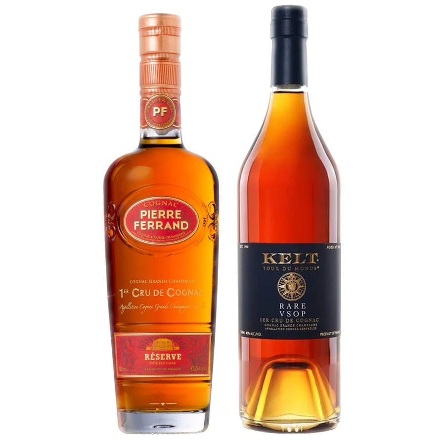 Buy Ferrand Reserve Double Cask Cognac & Kelt Tour Monde Cognac VSOP ...